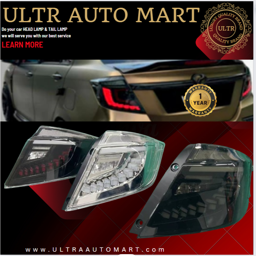 รุ ่ นใหม ่ V6 DRAGON SCALE DESIGN PERODUA BEZZA TAIL LAMP LIGHT BAR ...