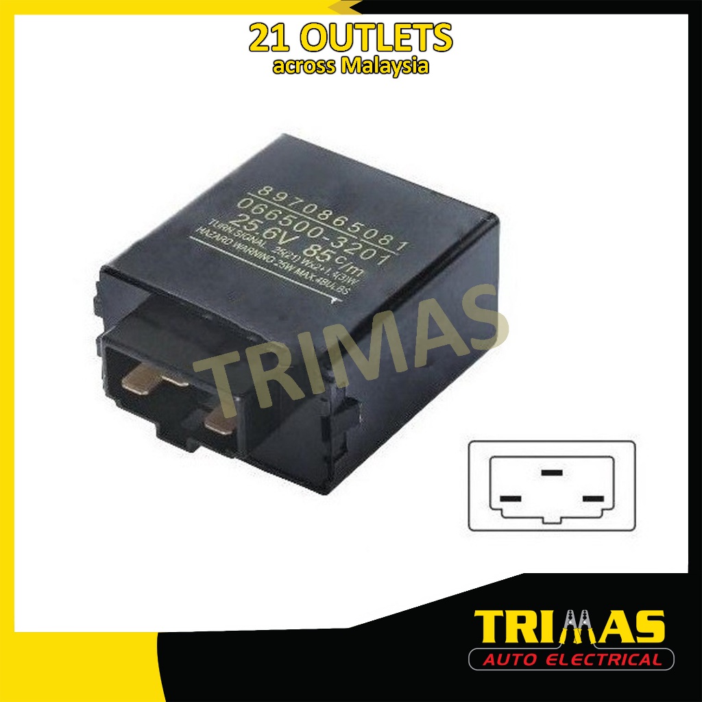 Isuzu NPR NKR รถบรรทุก 24V Flasher Signal Relay Hazard Warning Unit ...