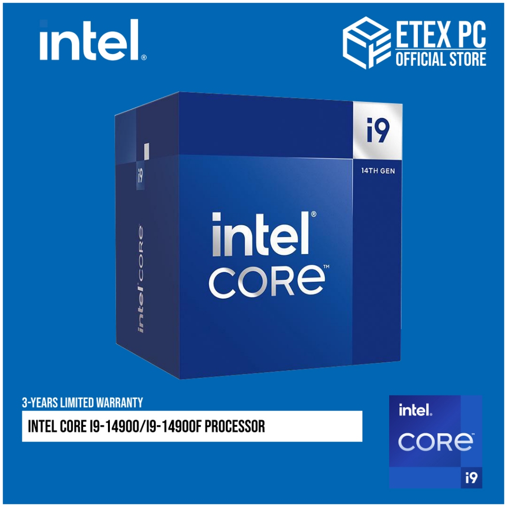 Intel Core i9-14900 / i9-14900F โปรเซสเซอร์ 36M แคช, สูงสุด 5.80 GHz LGA1700 24 Core (8P+16E) 32 ...