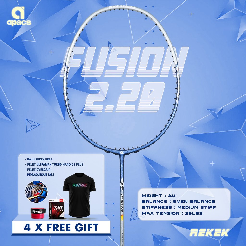 Apacs FUSION 2.20 ไม ้ แบดมินตัน | Shopee Thailand