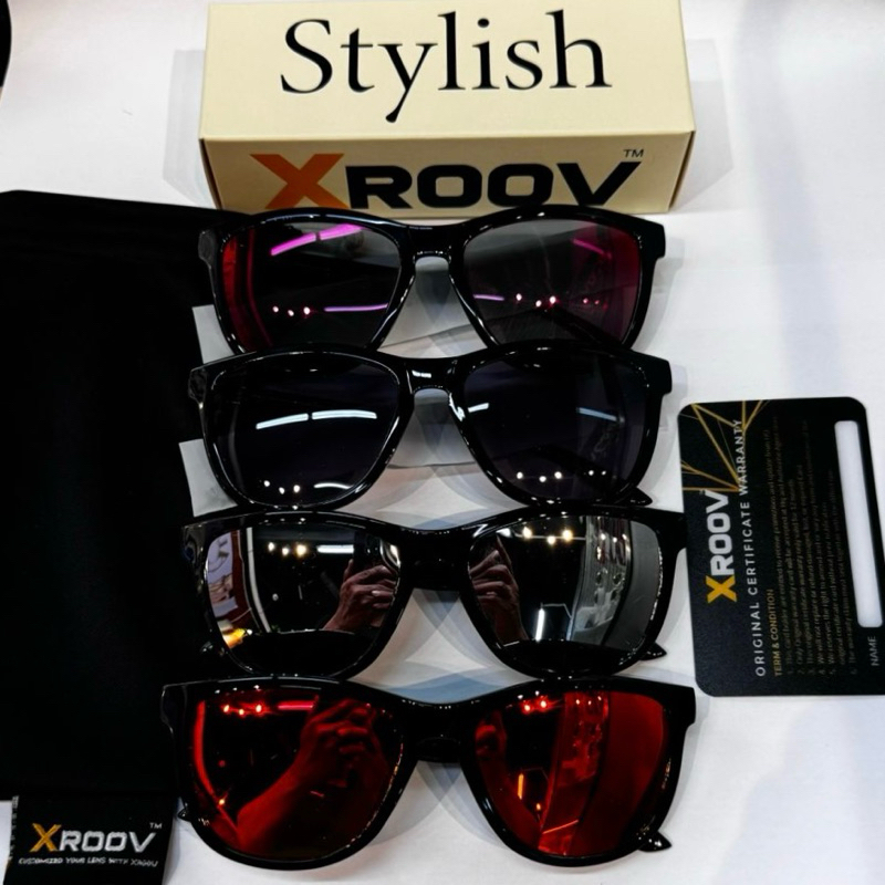 Rover XROOV ขัดสีดํา / แว่นกันแดด KILAT / SUNGLASS / CERMIN MATA / KACA ...