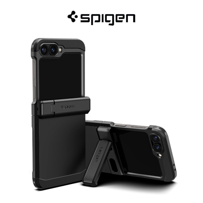 Spigen Galaxy Z Flip 6 Case Tough Armor Pro พร้อมการป้องกันบานพับและขาตั้ง Samsung Cover Drop ...