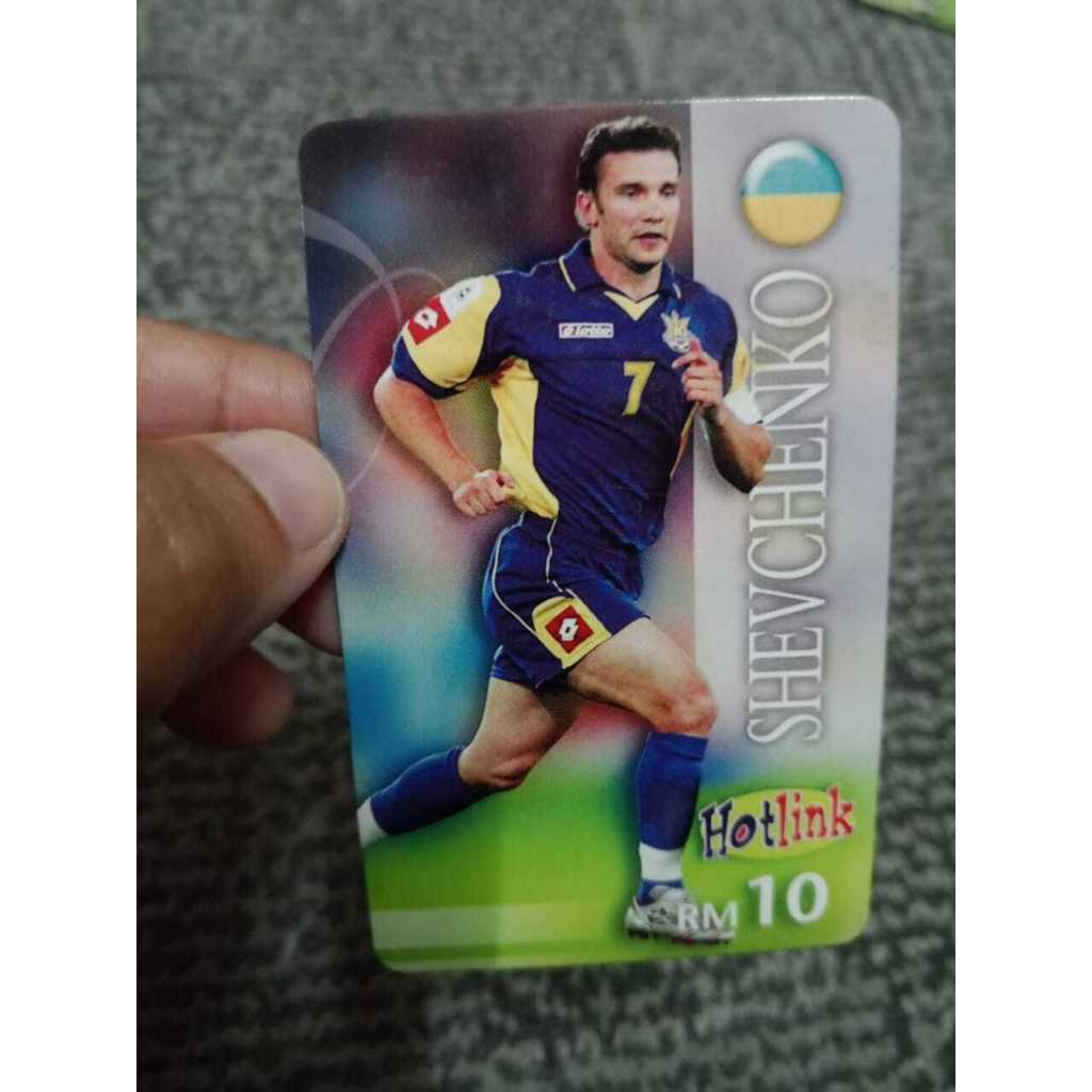 รายการนักสะสม - Andriy Shevchenko Limited Edition Hotlink Card Football ...
