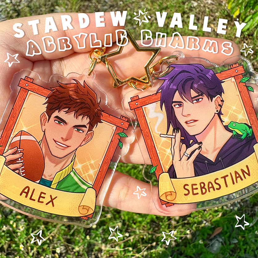 Stardew Valley อะคริลิคพวงกุญแจ Charms Sebastian, Alex | Shopee Thailand