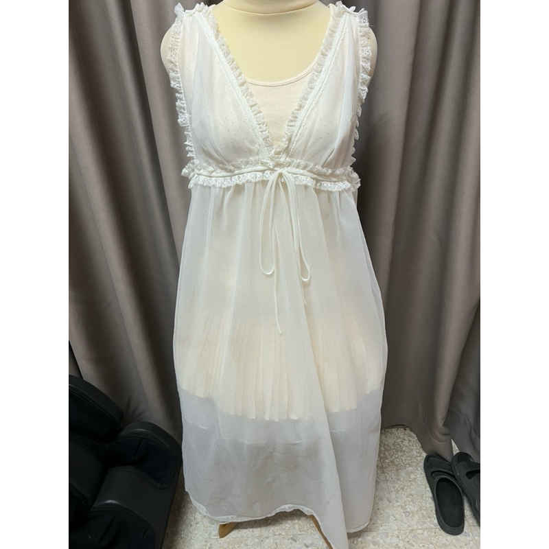 ชุดนอน Gossard White Lacey | Shopee Thailand