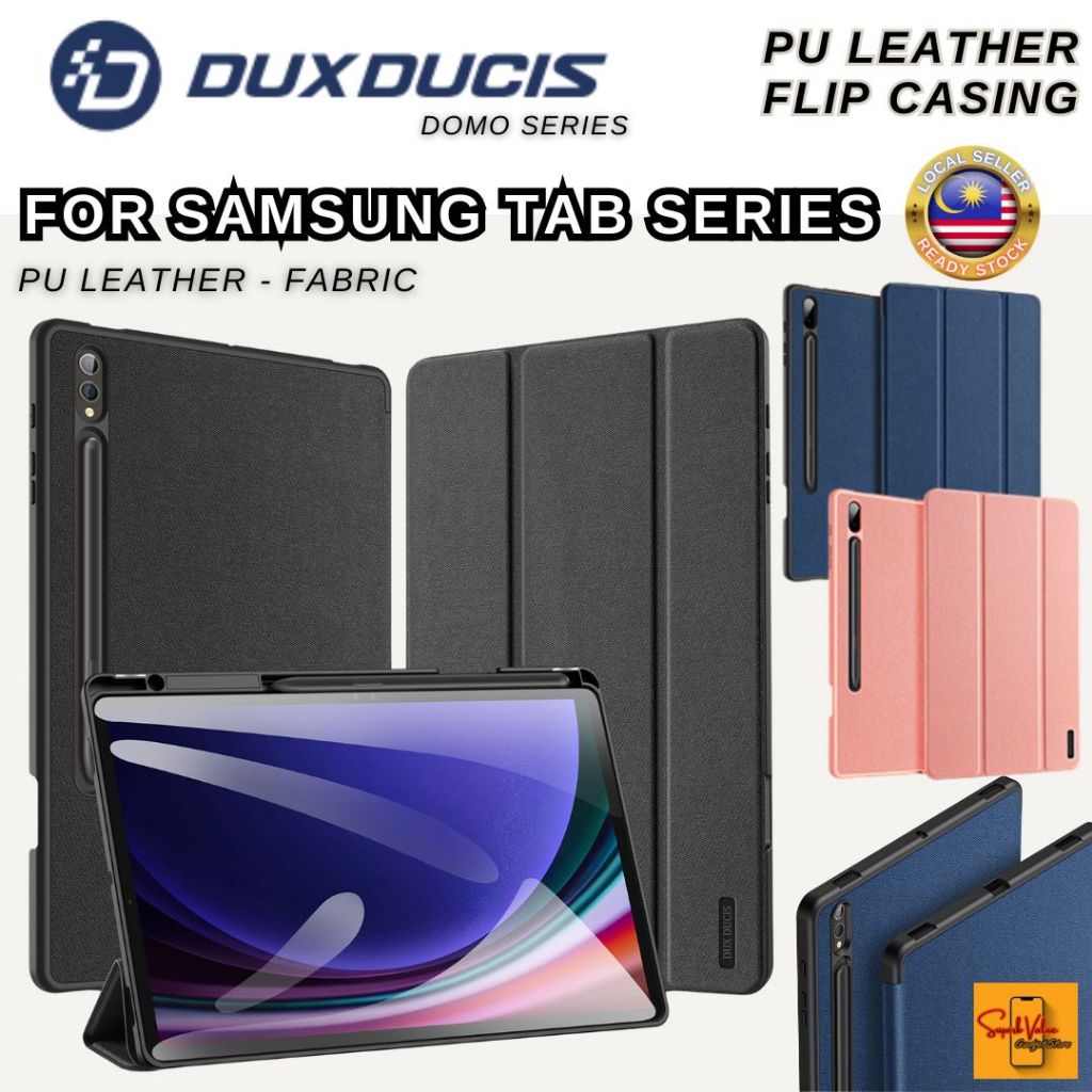 Dux DUCIS DOMO Flip Case Cover Casing Samsung Galaxy Tab S10 S9 S8 A9 ...
