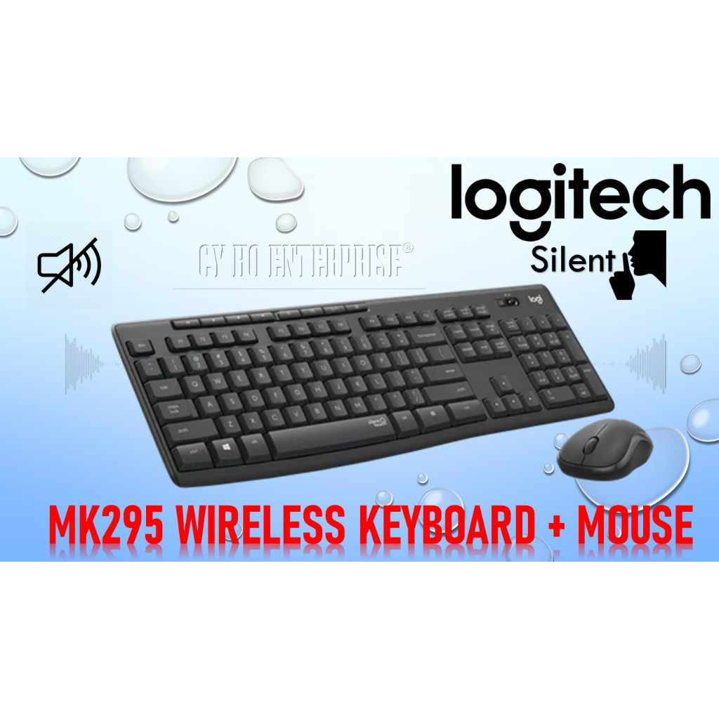 Logitech MK295 Silent / MK345 Comfort / MK315 ชุดคีย์บอร์ดและเมาส์ไร้สายเงียบ | Shopee Thailand