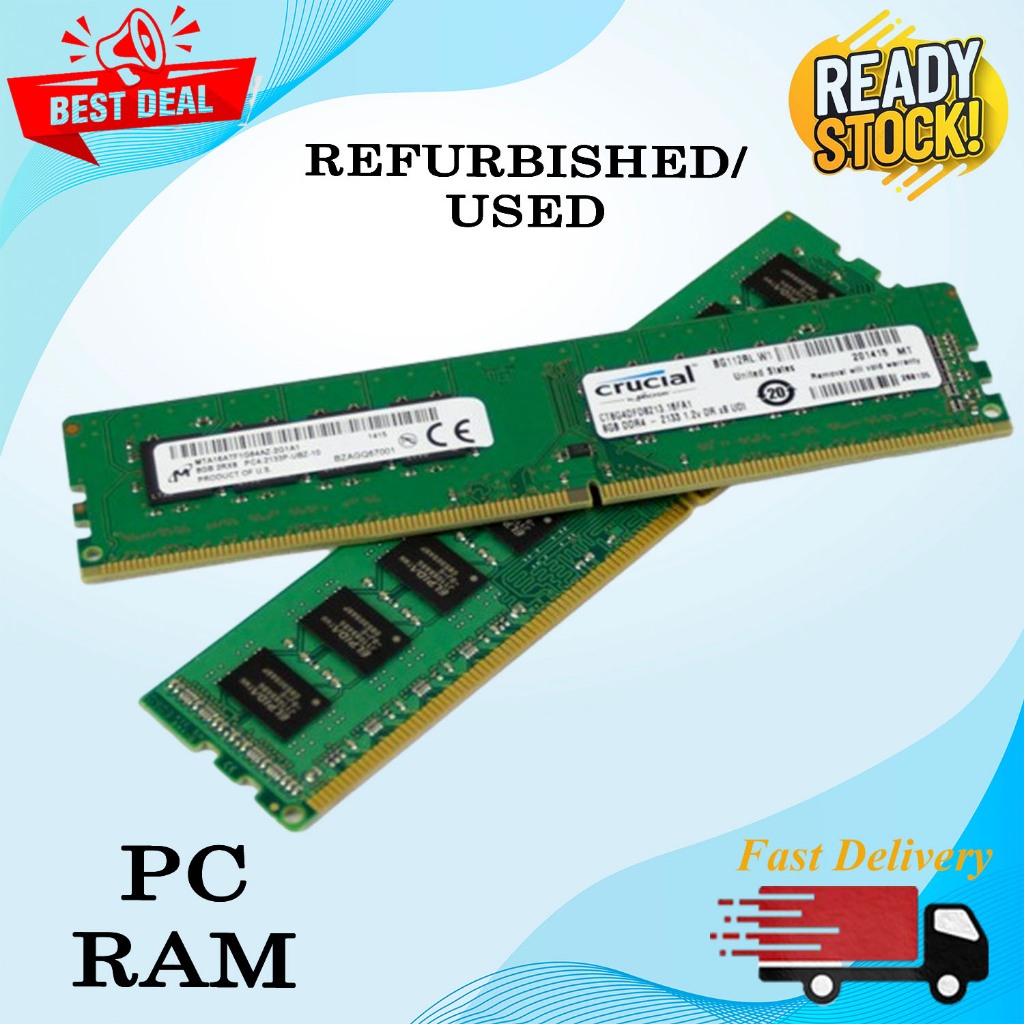 Refurbished PC DDR2,DDR3,DDR3L,DDR4 RAM | Shopee Thailand