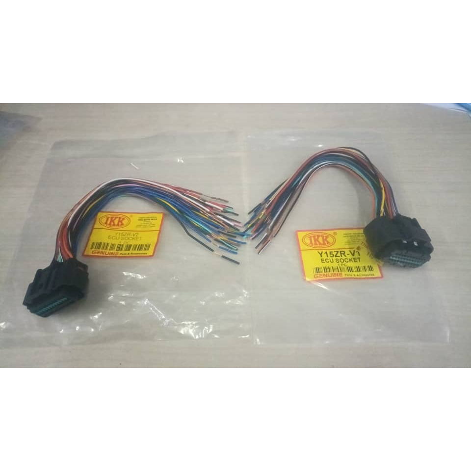 Yamaha Y15 Y15ZR V1 V2 ECU SOCKET / HOUSE HEAD ECU WIRE WIRING UNIT ...