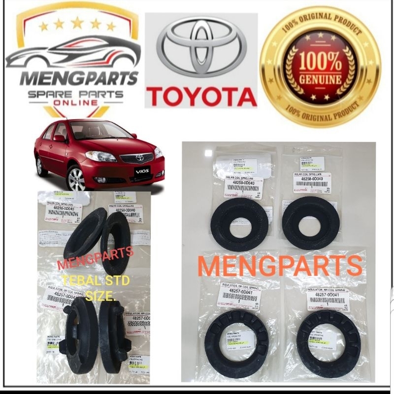 Toyota VIOS NCP42 2003Y-2007Y REAR COIL SPRING RUBBER UPPER 48257-0D041 ...