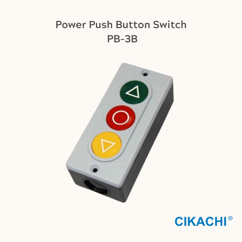 Cikachi สวิตช์ปุ่มกดไฟ PB-3B 5A 250VAC | Shopee Thailand