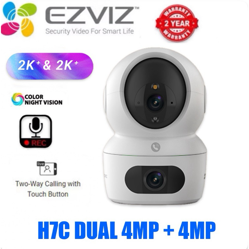 Ezviz H7C Dual Lens (4MP + 4MP) Pan/Tilt Two Way Talk Color Night ...