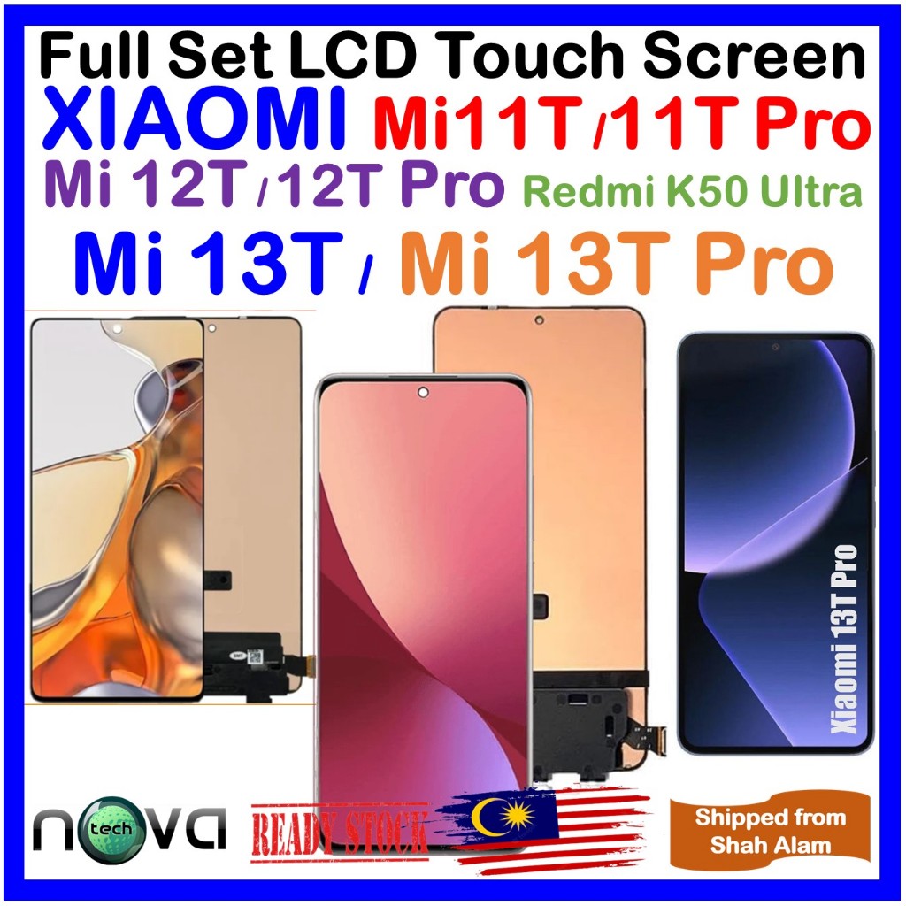 (120hz) ชุดหน้าจอสัมผัส LCD AMOLED สําหรับ XIAOMI Mi 11T / Mi 11T Pro / Mi 12T / Mi 12T Pro / Mi ...