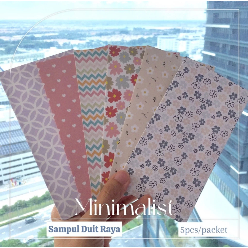 Kawaiigift 5 ชิ้น Minimalist Sampul Raya 2025 Angpao Packet Sampul Duit ...