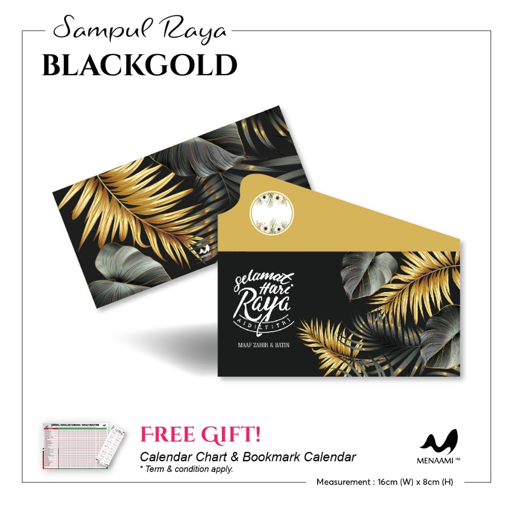 [ Percuma 1PAKET ] BLACKGOLD SAMPUL DUIT RAYA ANGPAO CANTIK MONEY ...