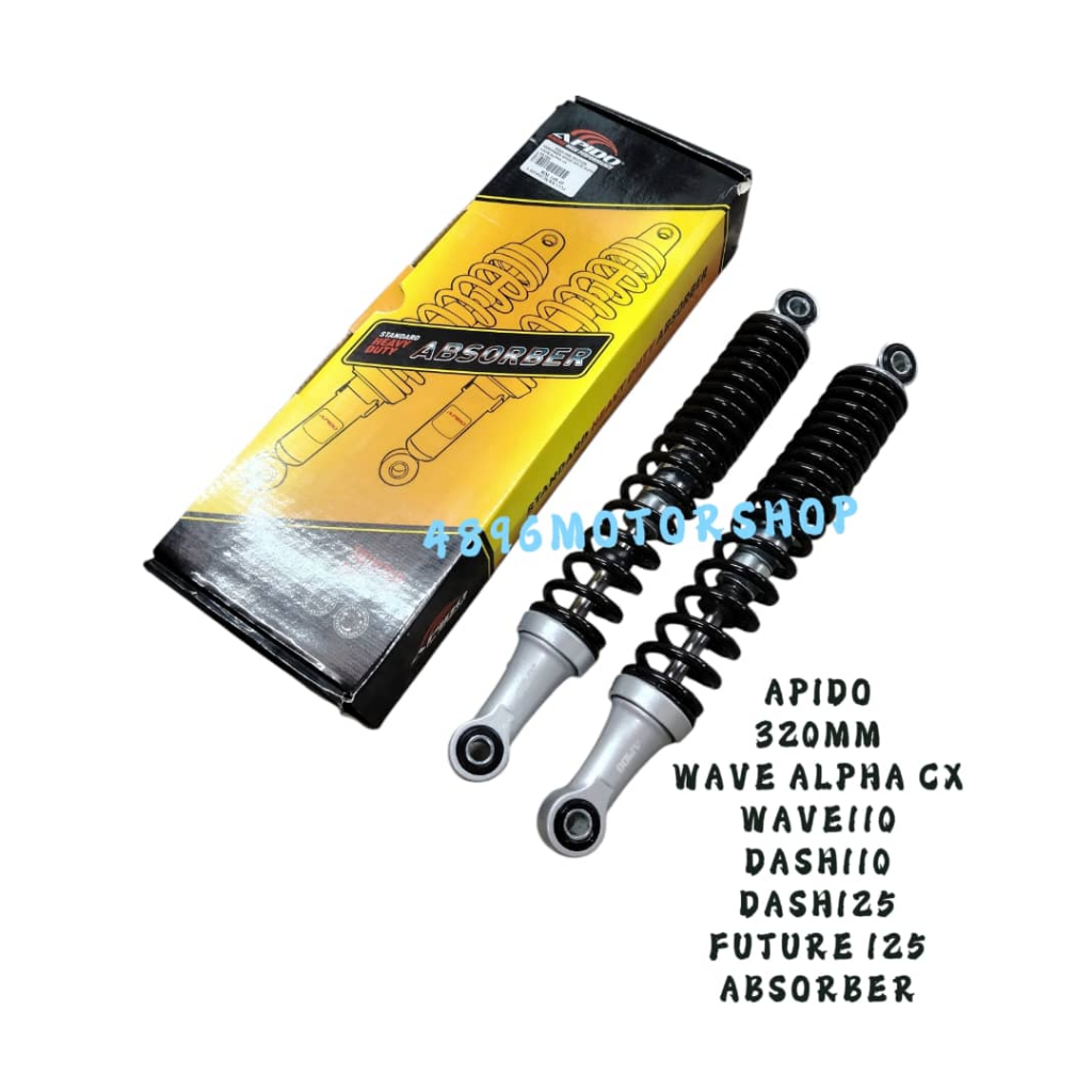 Apido ( 320MM STANDARD ) ABSORBER HONDA WAVE ALPHA CX / WAVE110 / DASH ...