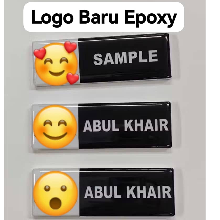 [BERI NAME DI MESEJ@ฉัตร] NAME TAG EPOXY GURU SPECIAL MAKE MAGNETIC ...