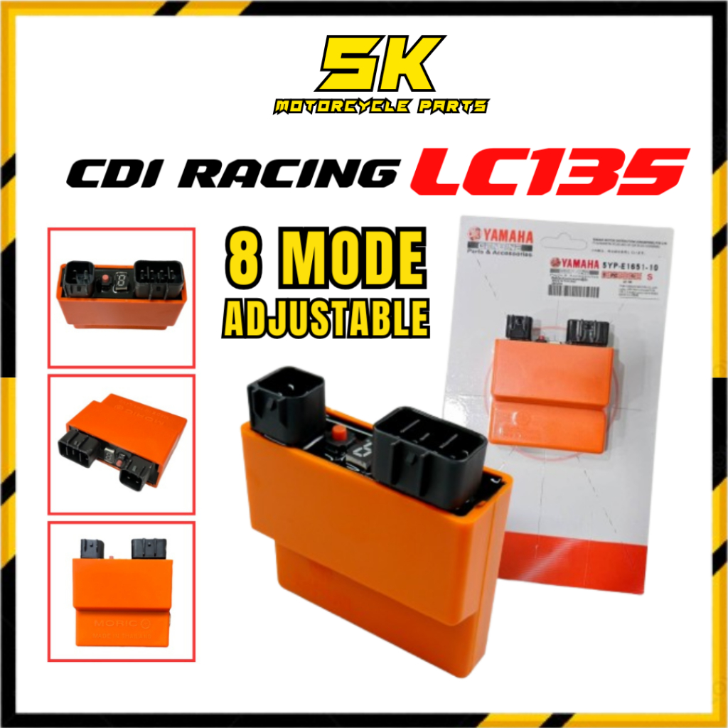 Yamaha LC135 V1 V2 V3 V4 V5 V6 V7 CDI RACING 8 โหมด CDI หน่วย ORNEN THAI ADJUSTABLE | Shopee ...