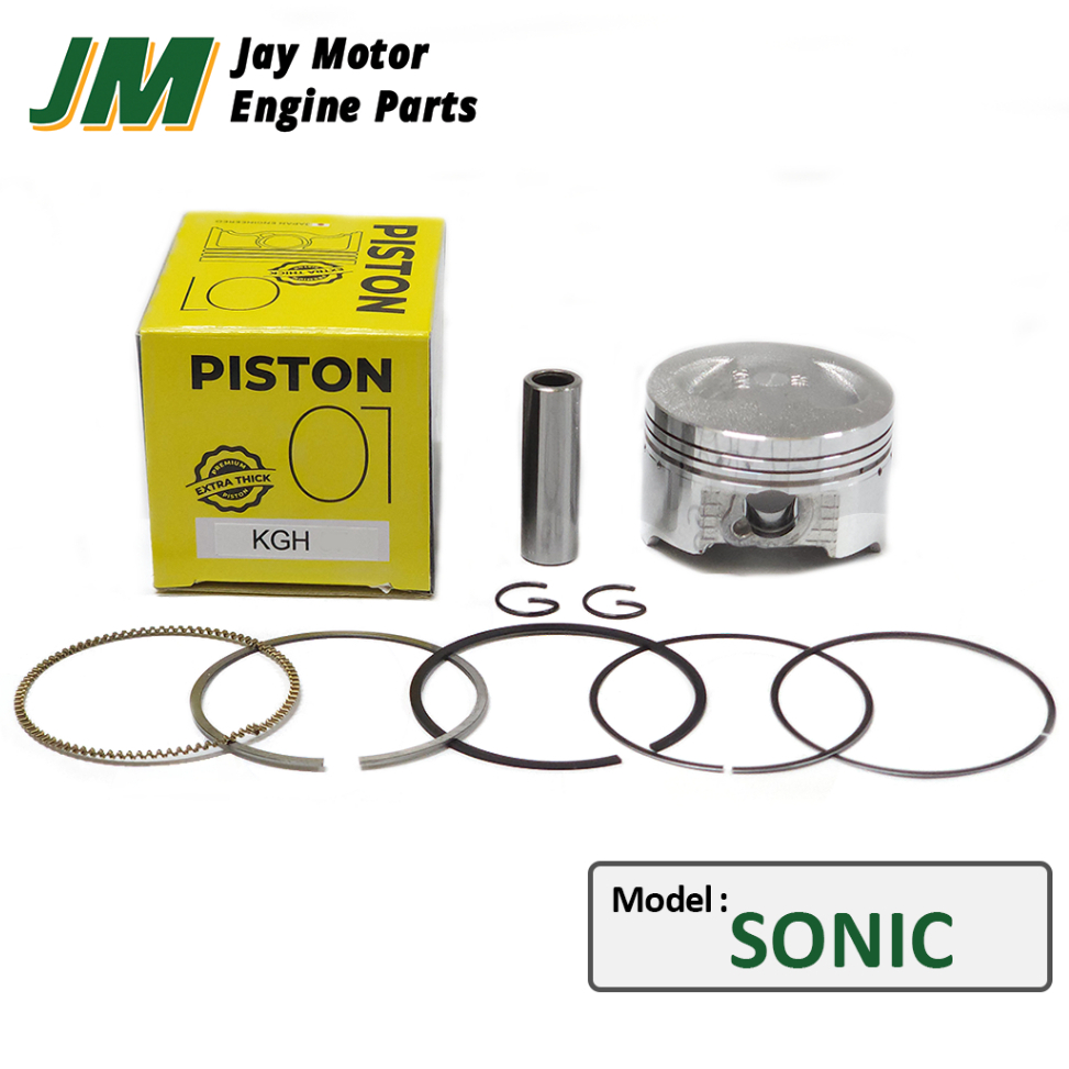 SONIC 13 PIN EZENZU RACING PISTON KIT COMPLETE ( KGH ) TEBAL 2MM ( 53 ...