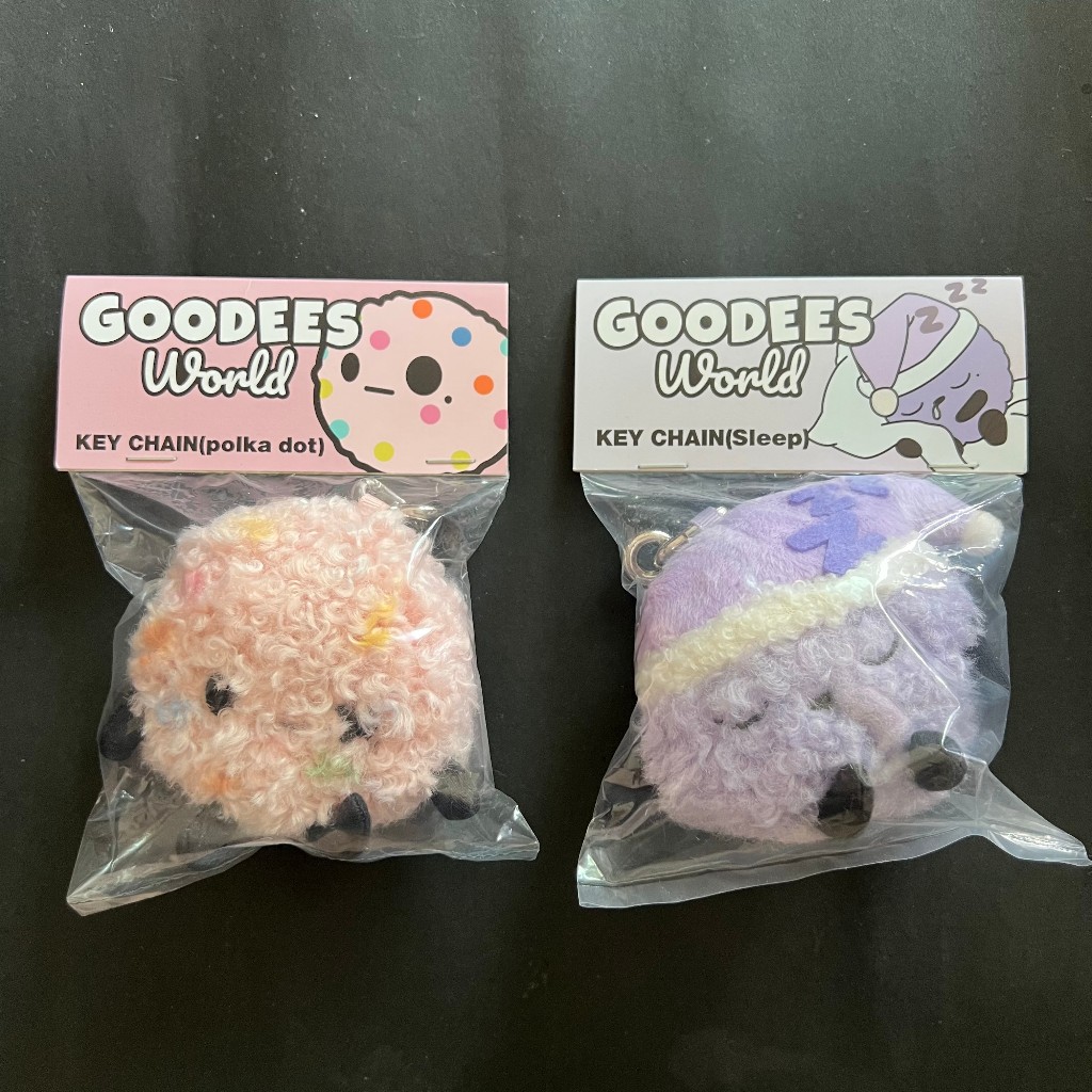 GOODBAI GOODEES พวงกุญแจลูกขน GOODBAI GOODEES ตุ๊กตาพวงกุญแจลูกบอลขน ...