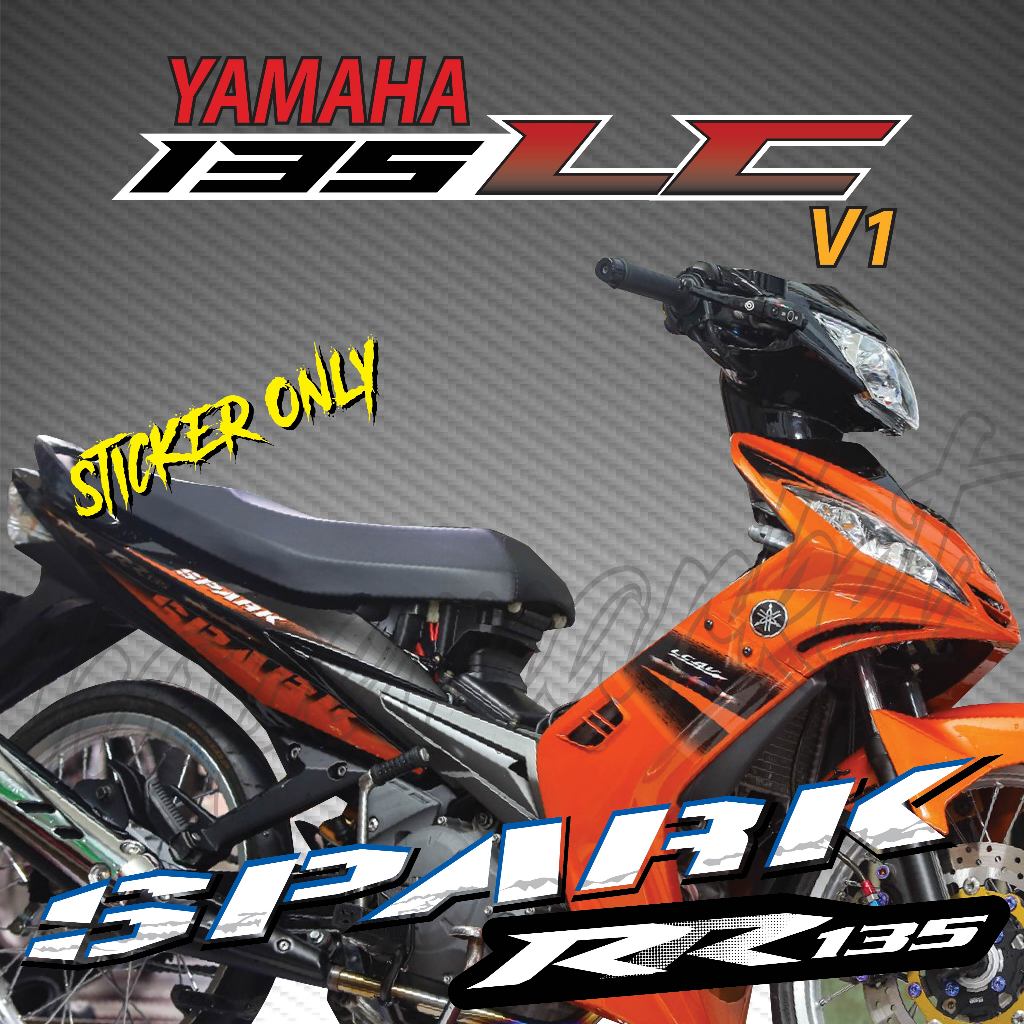 STRIPE MOTOR YAMAHA LC135 V1 SPARK RR 2005 VIETNAM EDITION (3 ...
