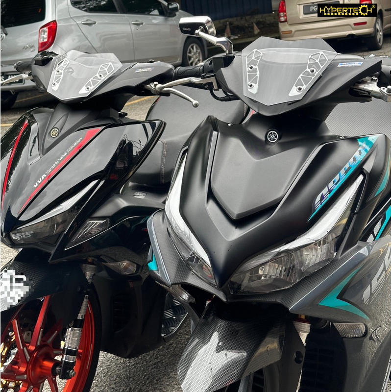 Hypertech ALKALIC VISOR พร้อม CNC BRACKET NVX V1/V2 CLEAR / PUTIH ...