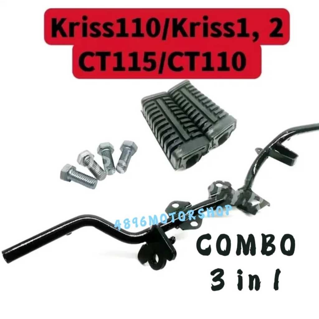 Modenas KRISS-1 KRISS-2 KRISS110 KRISS 1 2 110 CT115 CT110 FRONT STEP FOOTREST BAR / BESI ...