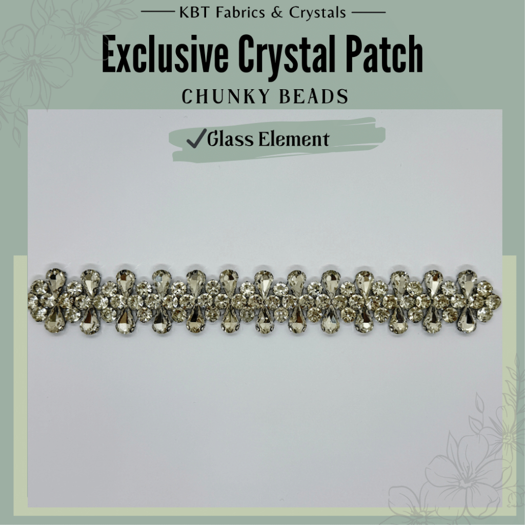 [1 ชิ้น] Iron on Exclusive Glass Crystal Patch Manik Tampal Diamond ...