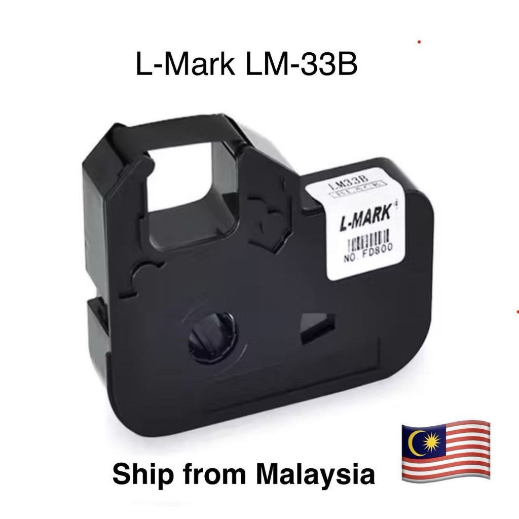 L-Mark LM-33B(C) Ink Ribbon Cassette Black สําหรับเครื่องพิมพ์ ID LK ...