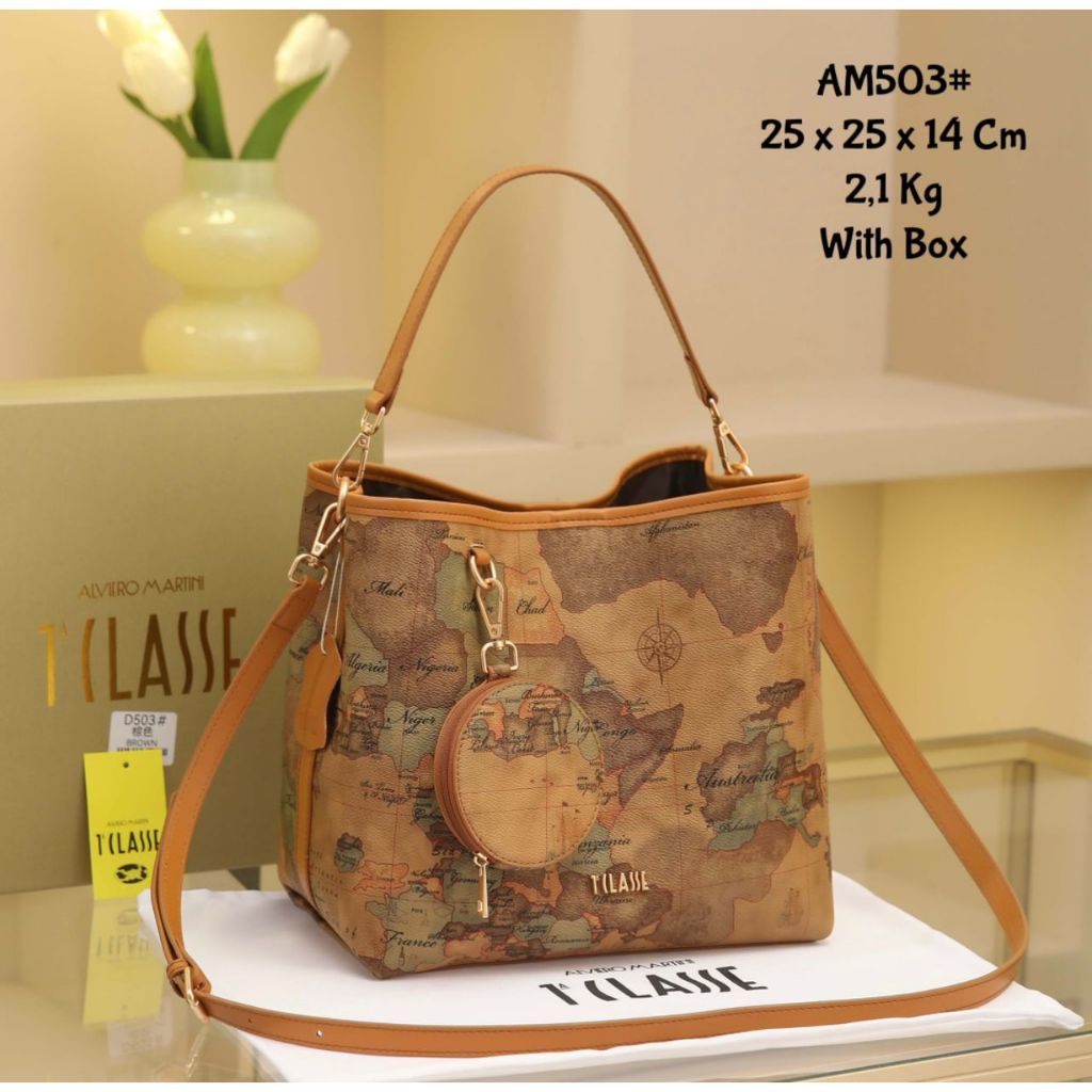 AM Map Women Bucket Bag Beg Tangan Perempuan Set 2in1 พร้อมกล่อง 503 ...