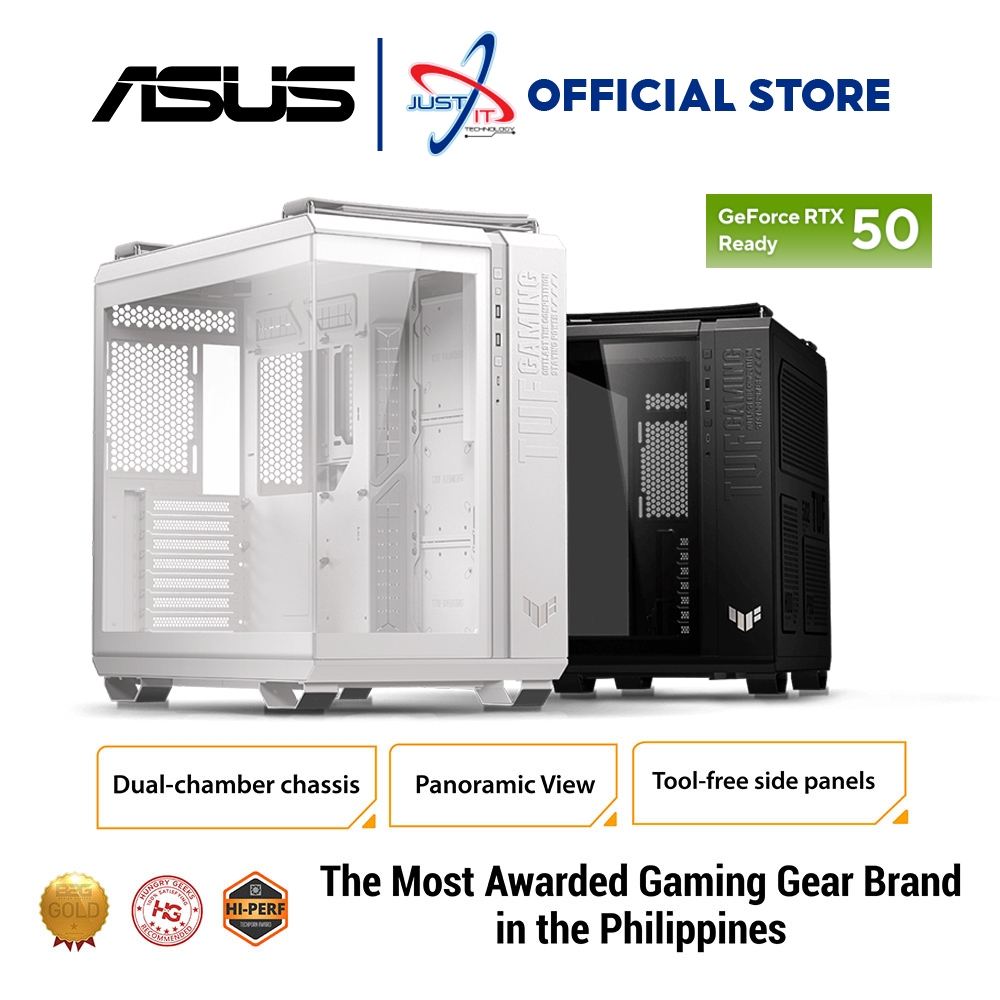 ASUS TUF GAMING GT502 HORIZON GAMING PC CASE / CASING - สีดํา / สีขาว ...