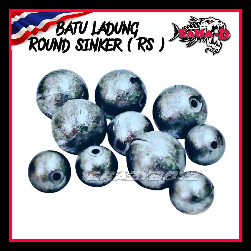 Batu Ladung Timah Pancing Round Sinker ( RS) | Shopee Thailand