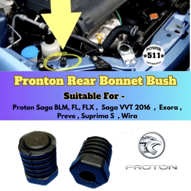 Proton Bonnet Bush ยางหน้าหลัง Getah Bush Bonnet Depan Belakang Saga ...