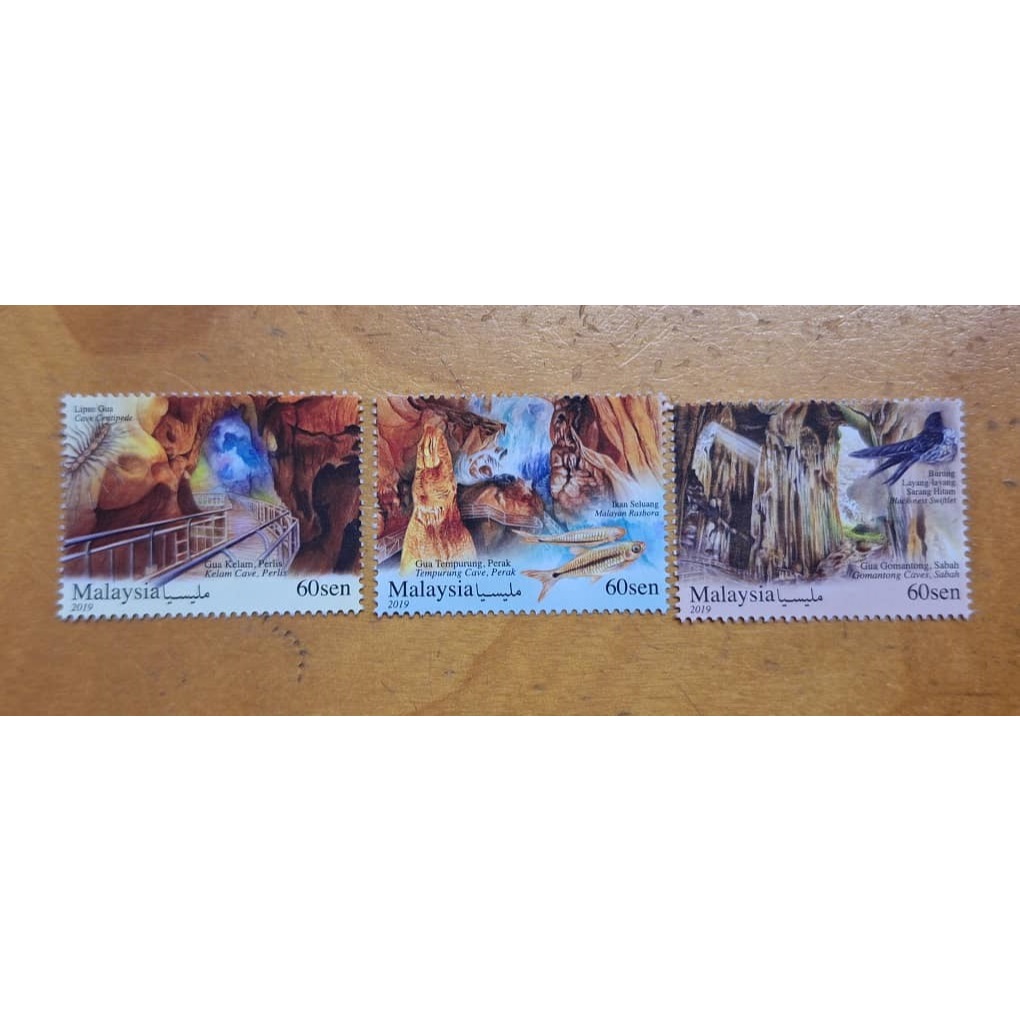 แสตมป์ Setem Baru 60sen 3v/ชุด - ถ้ํา 2019 Gua-Gua di - 3v/Set Mint MNH ...