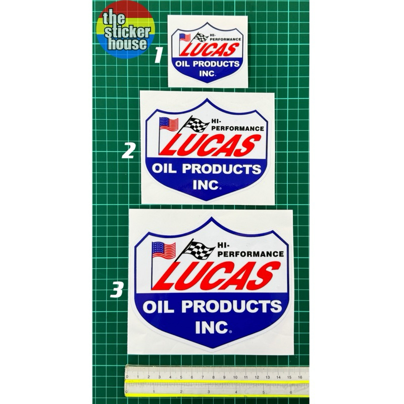 ผลิตภัณฑ์น้ํามัน LUCAS INC สติ๊กเกอร์พิมพ์ลามิเนต (3 ขนาด) | Shopee ...