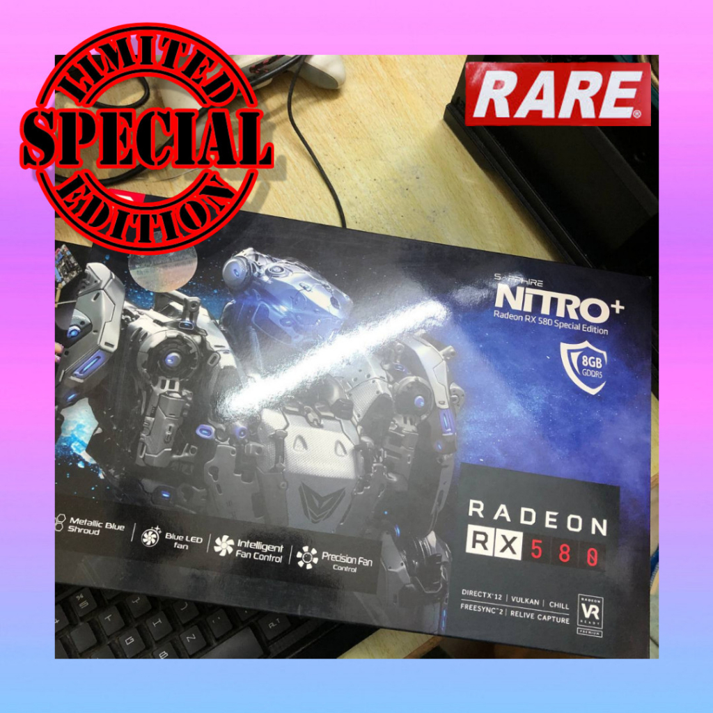 กราฟิกการ์ด AMD Sapphire Nitro RX 580 8GB กราฟิกการ์ดมือสอง Xiaomi Band ...