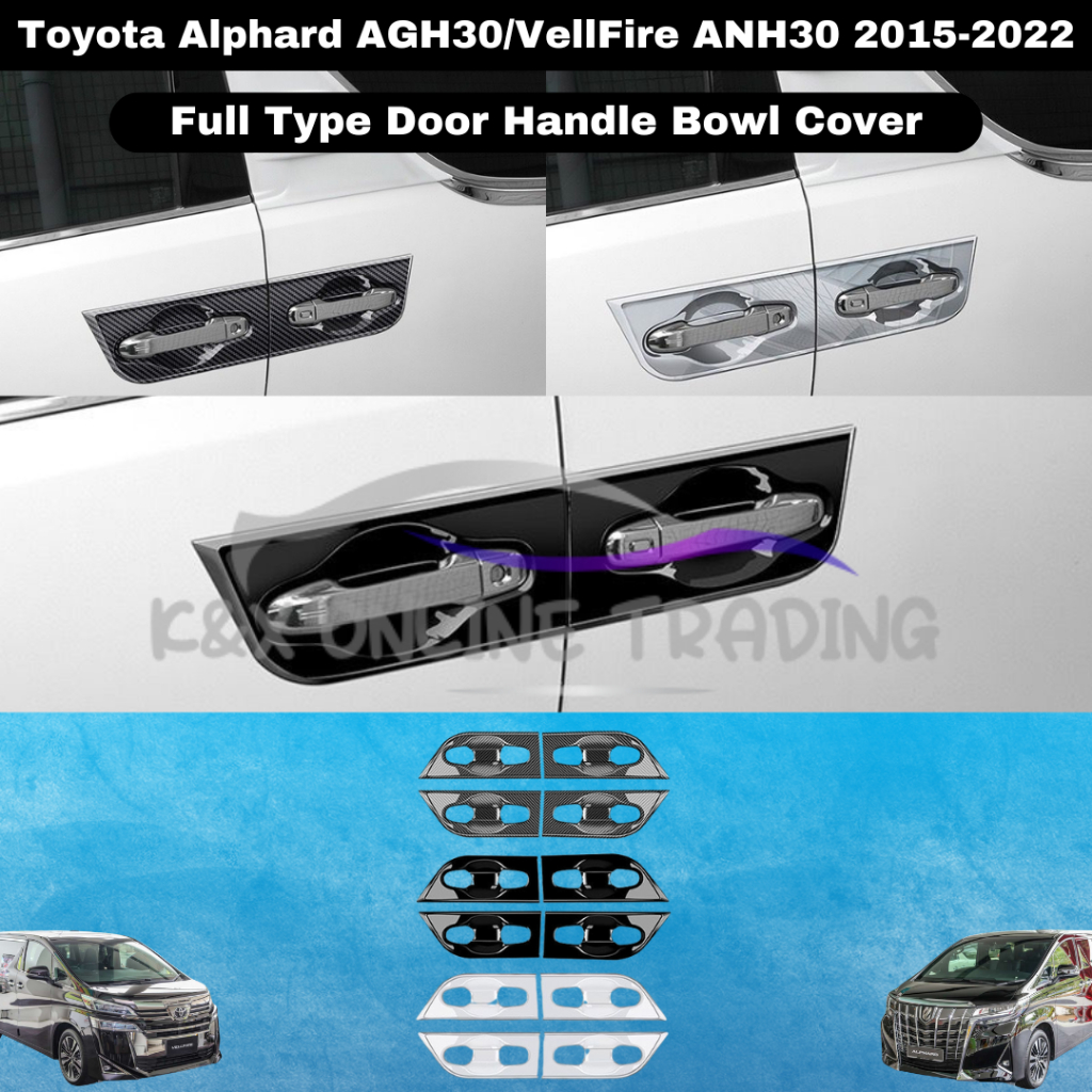 Toyota Alphard Vellfire AGH30/ANH30 2015-2022 Carbon Trim & Glossy ...
