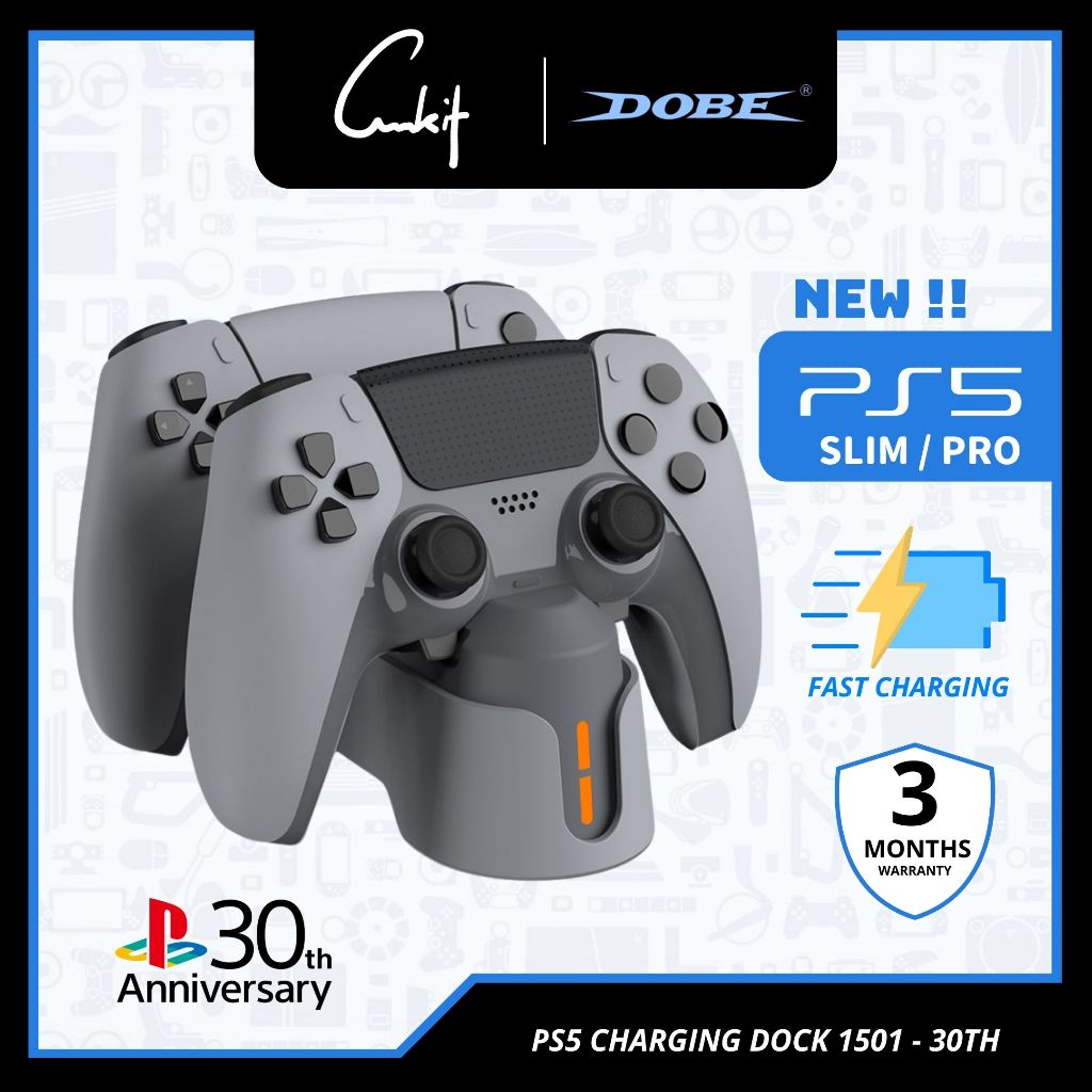 DOBE PS5 แท่นชาร์จ 30th Anniversary Limited Edition รองรับ PS5 FAT SLIM ...