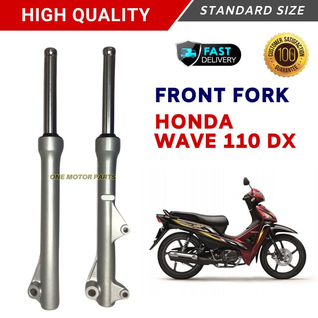 Honda Wave 110 DX ชุดโช้คอัพส้อม Depan Standard OEM มอเตอร์ด้านหน้าส้อม ...