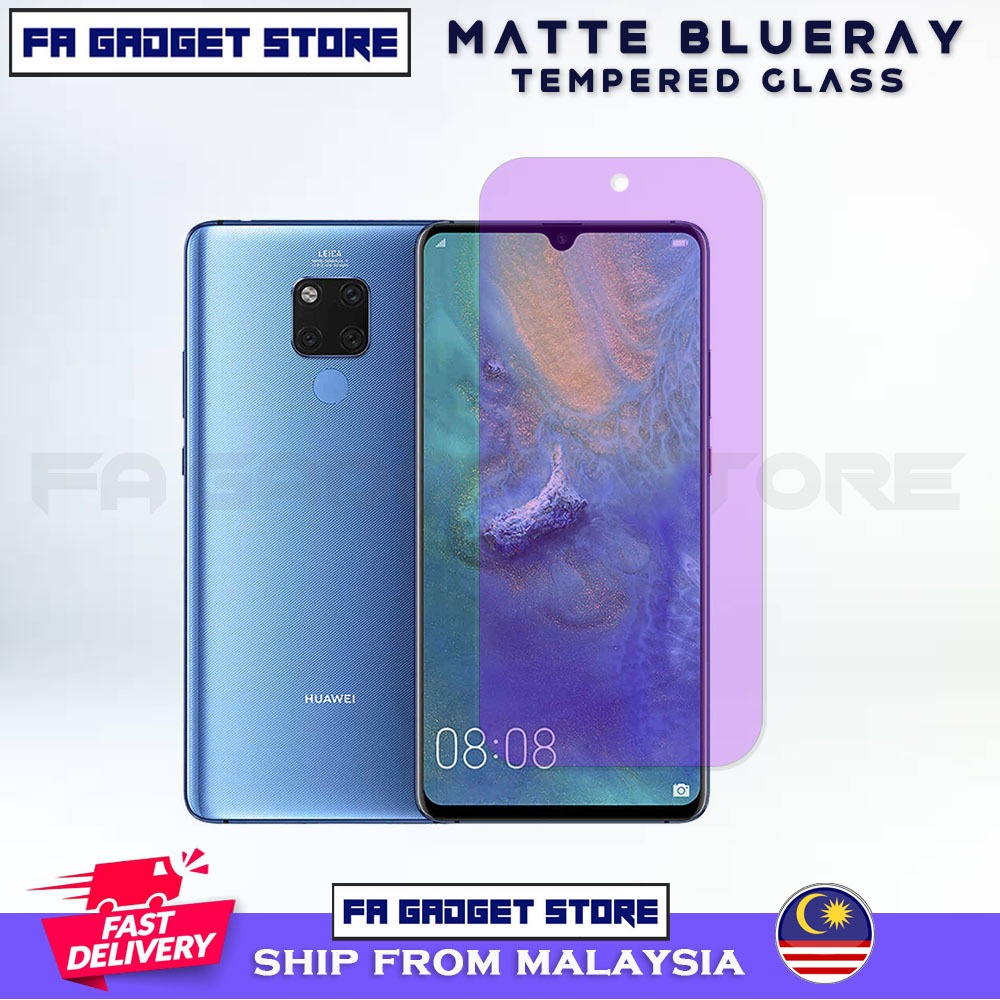 Huawei Mate 20 Huawei Mate 20X Y Max Mate 9 8 Matte Blueray Anti Blue Light Ray กระจกนิรภัย ...