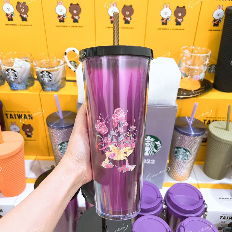 Starbucks x Duck Blooming Collaboration Exclusive 2022 Collection Cold Cup 710ml ซีรีส์星巴克联名วน ...