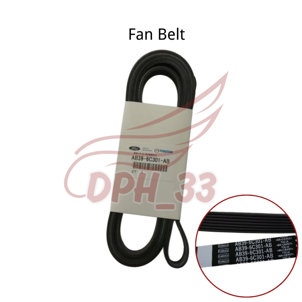สายพานพัดลม AB39-6C301-AB 7PK3136 สําหรับ Ford Ranger T6 T7 2.2 / Mazda ...