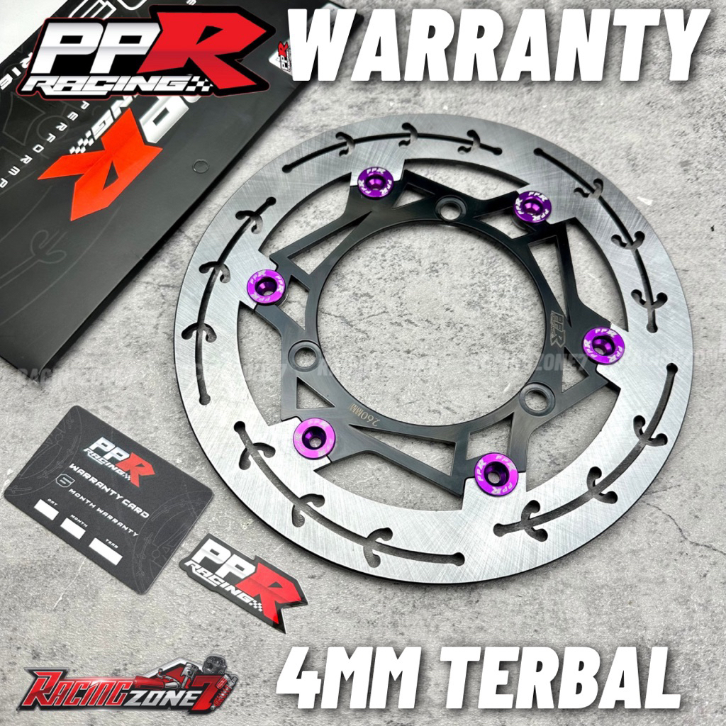 รับประกัน 6 Bulan PPR RACING R3 FLOATING Disc เบรค 245 มม.267 มม.260 มม. PPR ดิสก์เบรก Y15 LC135 ...