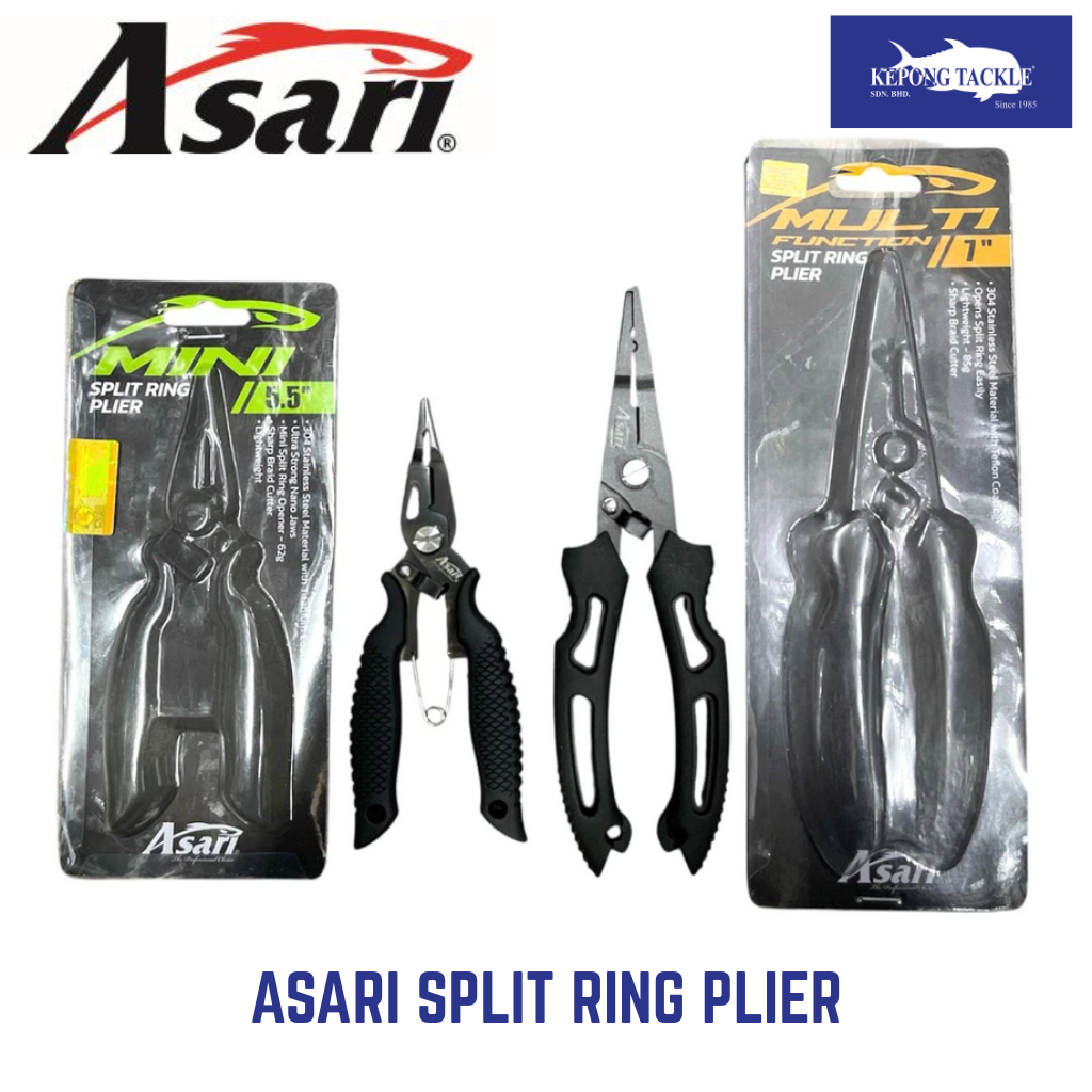 ASARI คีมตกปลา MINI 5.5 และ MULTI FUNCTION 7 SPLIT RING PLIER | Shopee ...