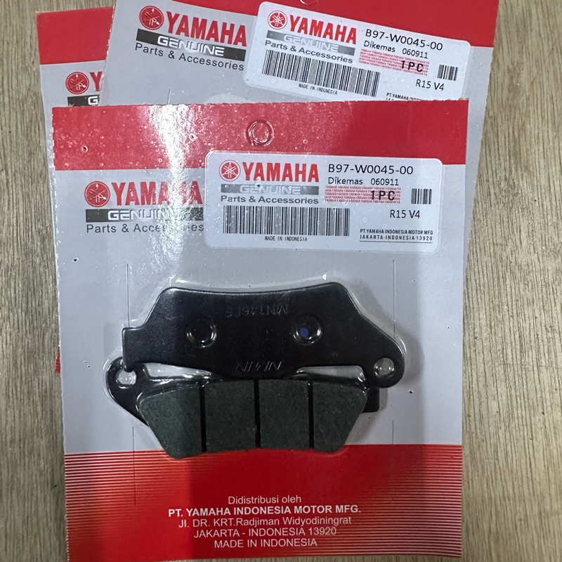 Yamaha R15M R15 M ใหม่ BRU V2 ผ้าเบรคหน้า Dis Break Pad Depan B97-W0045 ...