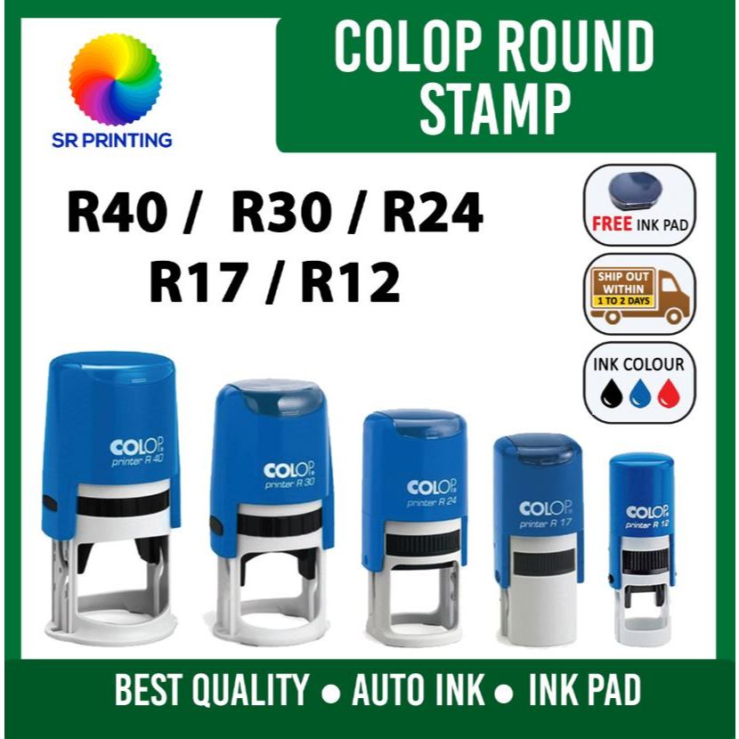 Same DAY POST OUT COLOP Self-Inking รอบ R12 R17 R24 R30 R40 | Shopee ...