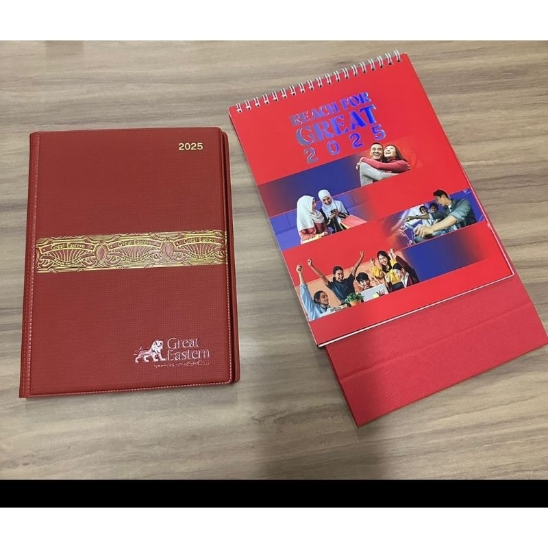 [ Combo ] 2025 DIARY + 2025 แผนปฏิทินตั้งโต๊ะสําหรับ 2025 calender great Eastern High class ...