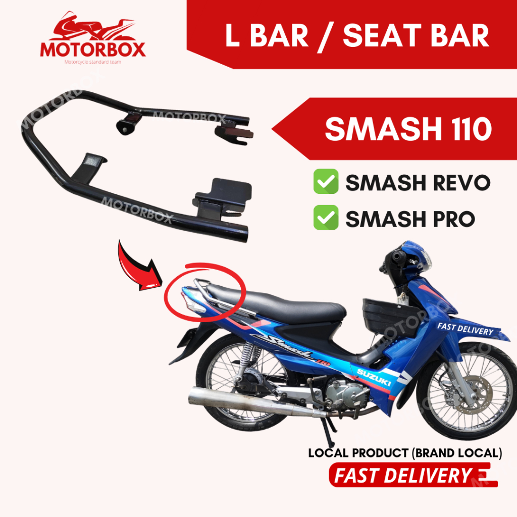 SMASH 110 L BAR - SMASH REVO SMASH PRO HANDLE SEAT BAR SPOILER L-BAR ...