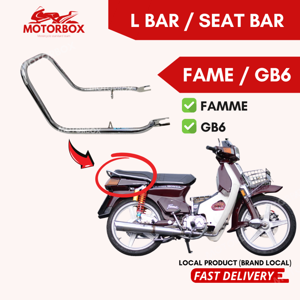FAME L BAR - HONDA FAME GB6 FIRST HANDLE SEAT BAR SPOILER L-BAR ...