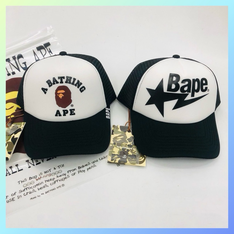 หมวก Bape Trucker Snapback โค้งใหม่ Unisex | Shopee Thailand